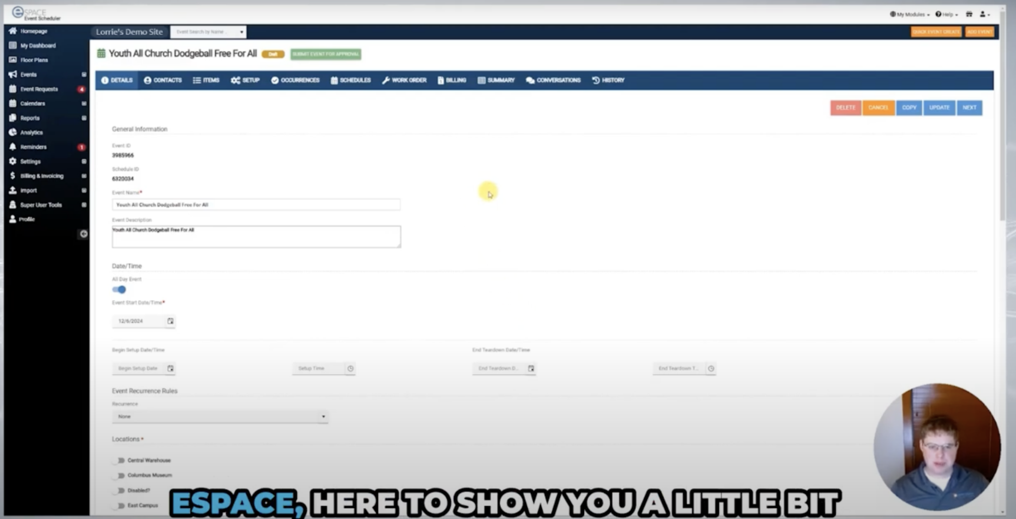 eSPACE Tutorials | Smart Church Solutions